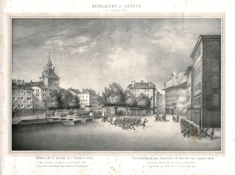 The Geneva Revolution of 7-8 October 1846 Place Bel-Air (SOLD ...