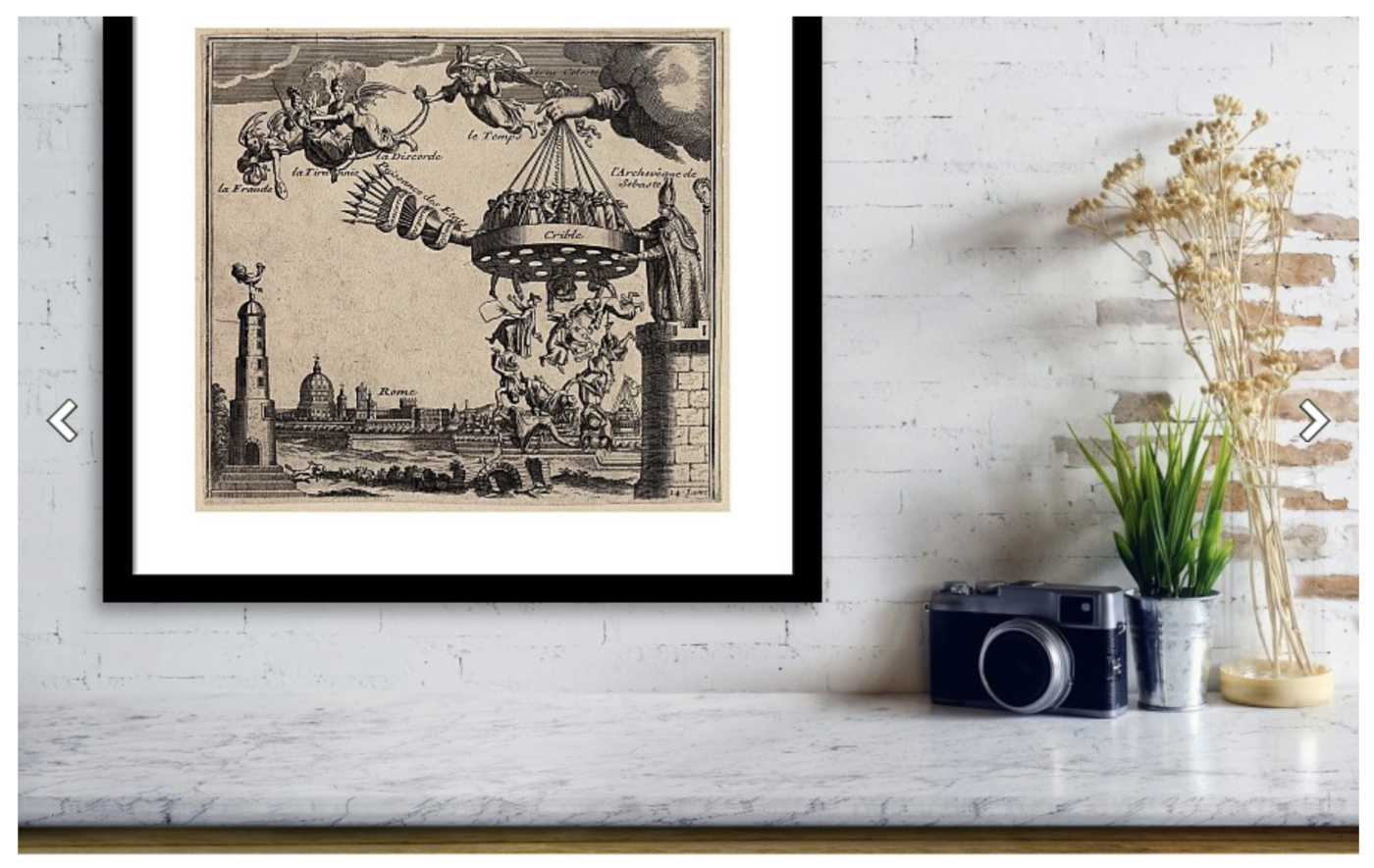 17th Century French Allegorical Engraving - French Jansenists and Rome ...