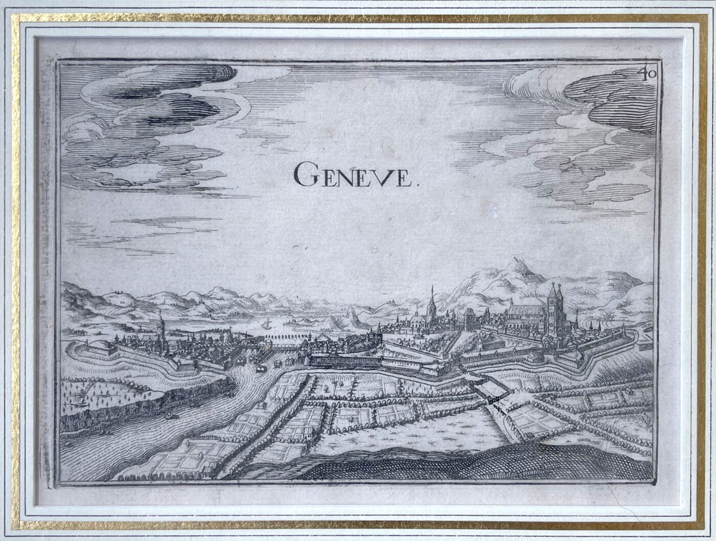 Geneve - Engraving showing Geneva in the Age of the Escalade - Nicolas ...