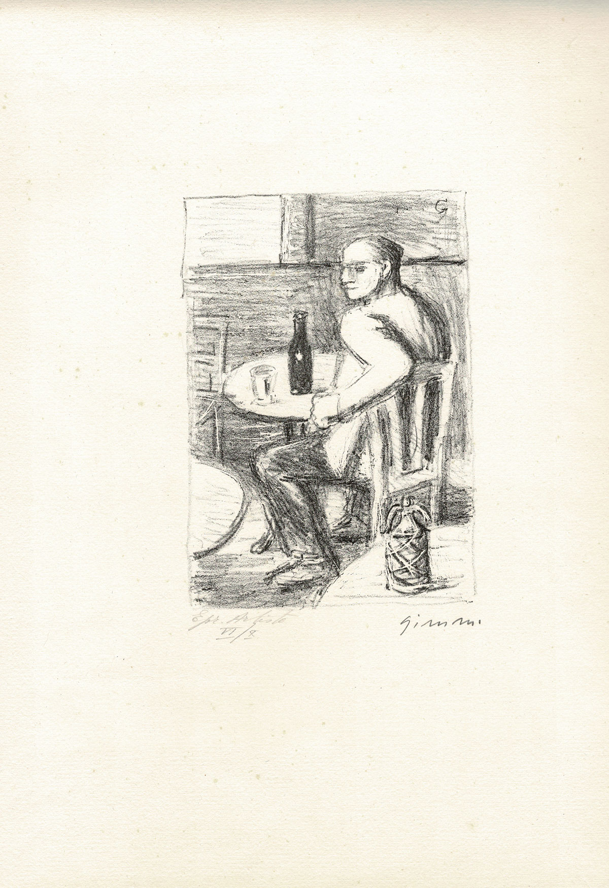 Wilhelm Gimmi - The Drinker - Village Antiques
