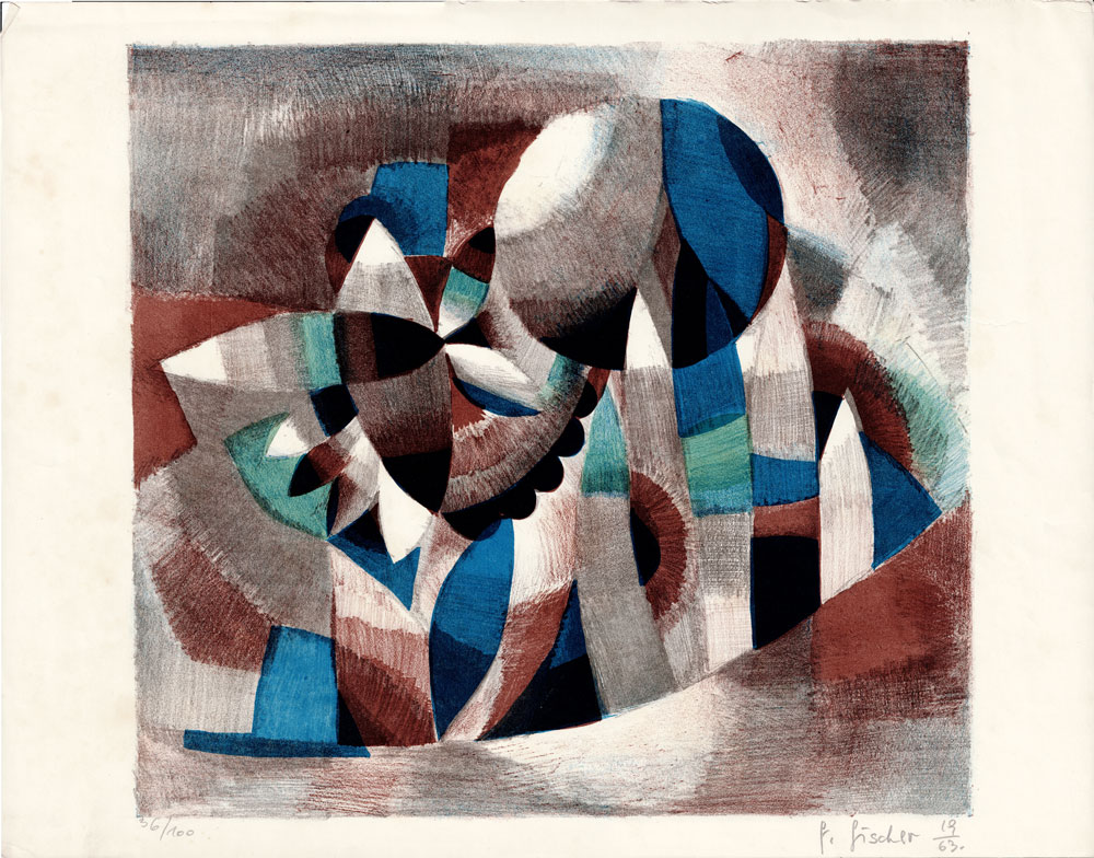 Fritz Fischer - Abstract Composition, 1963, Limited Edition - Village ...