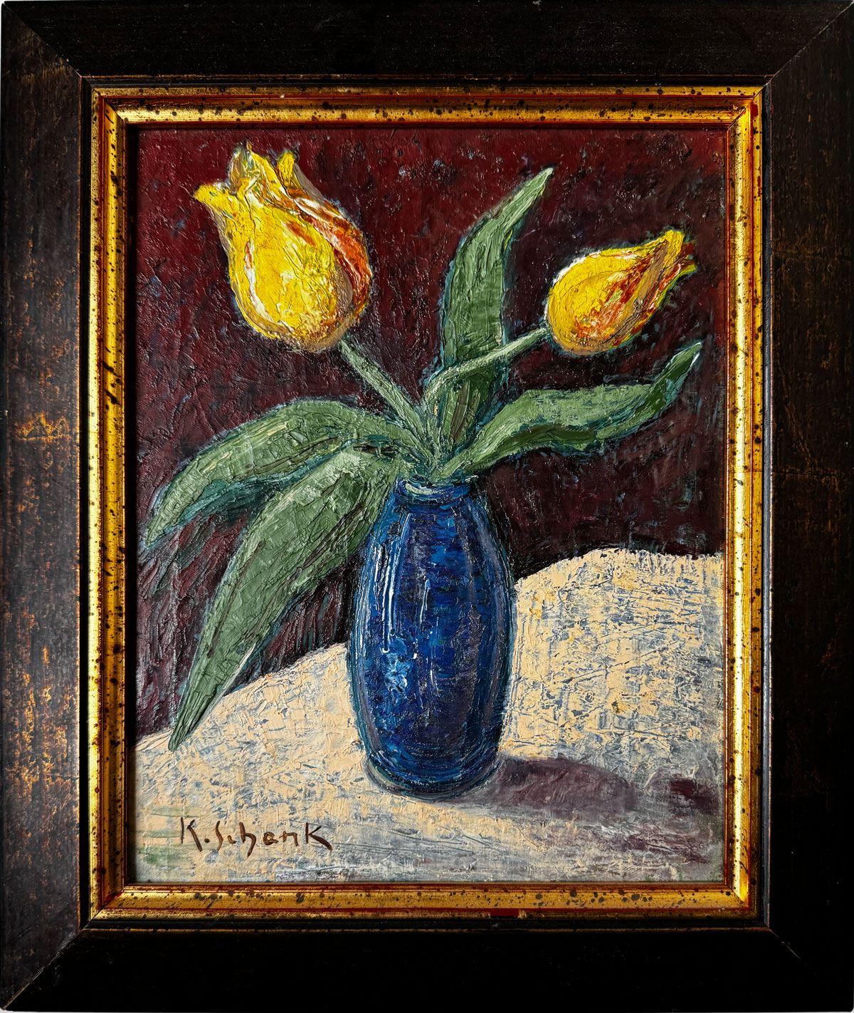 Karl Schenk - Yellow Tulips - Village Antiques