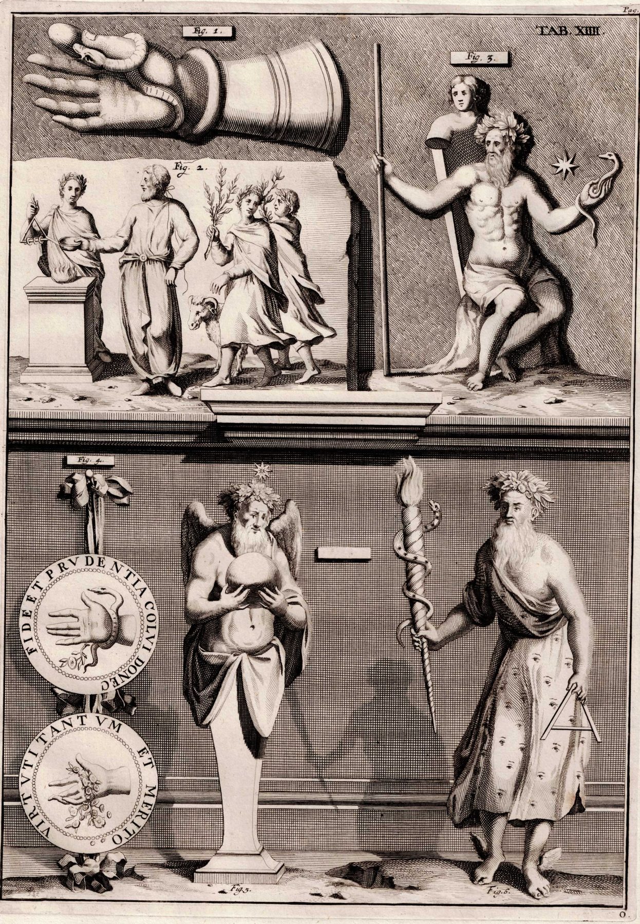Allegorical Figures - Thesaurus Antiquitatum et Historiarum Italiae ...
